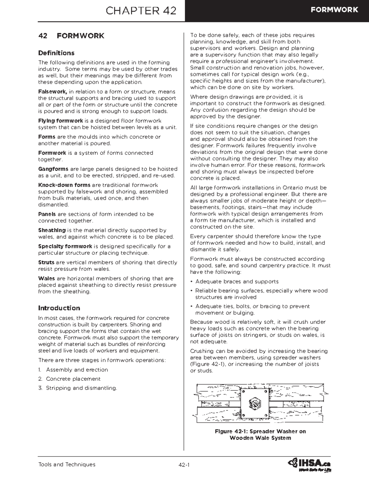 Formwork Techniques and Safety: Course Work Overview - Studocu