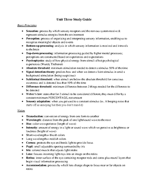 Unit 5 - AP Psych notes - Unit 5 Study Guide Memory Memory : learning ...