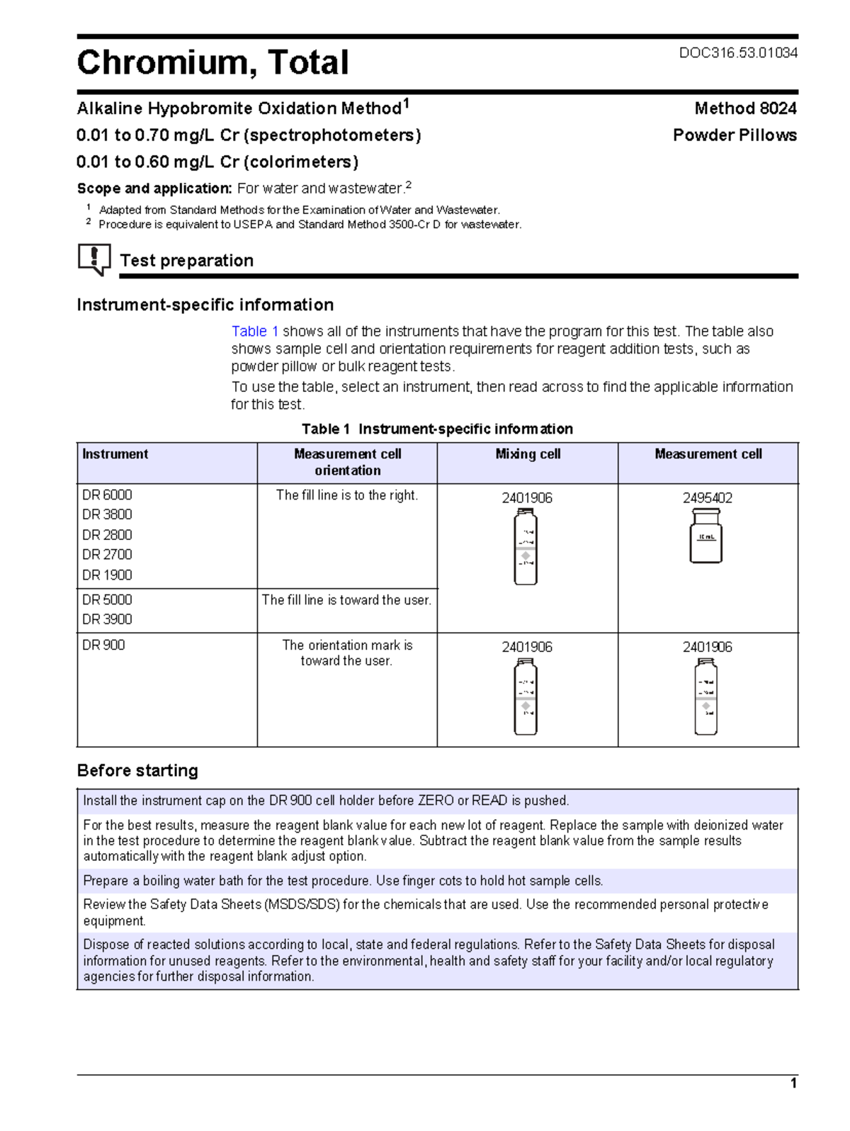 Cromo Total - Chromium, Total DOC316. Alkaline Hypobromite Oxidation ...