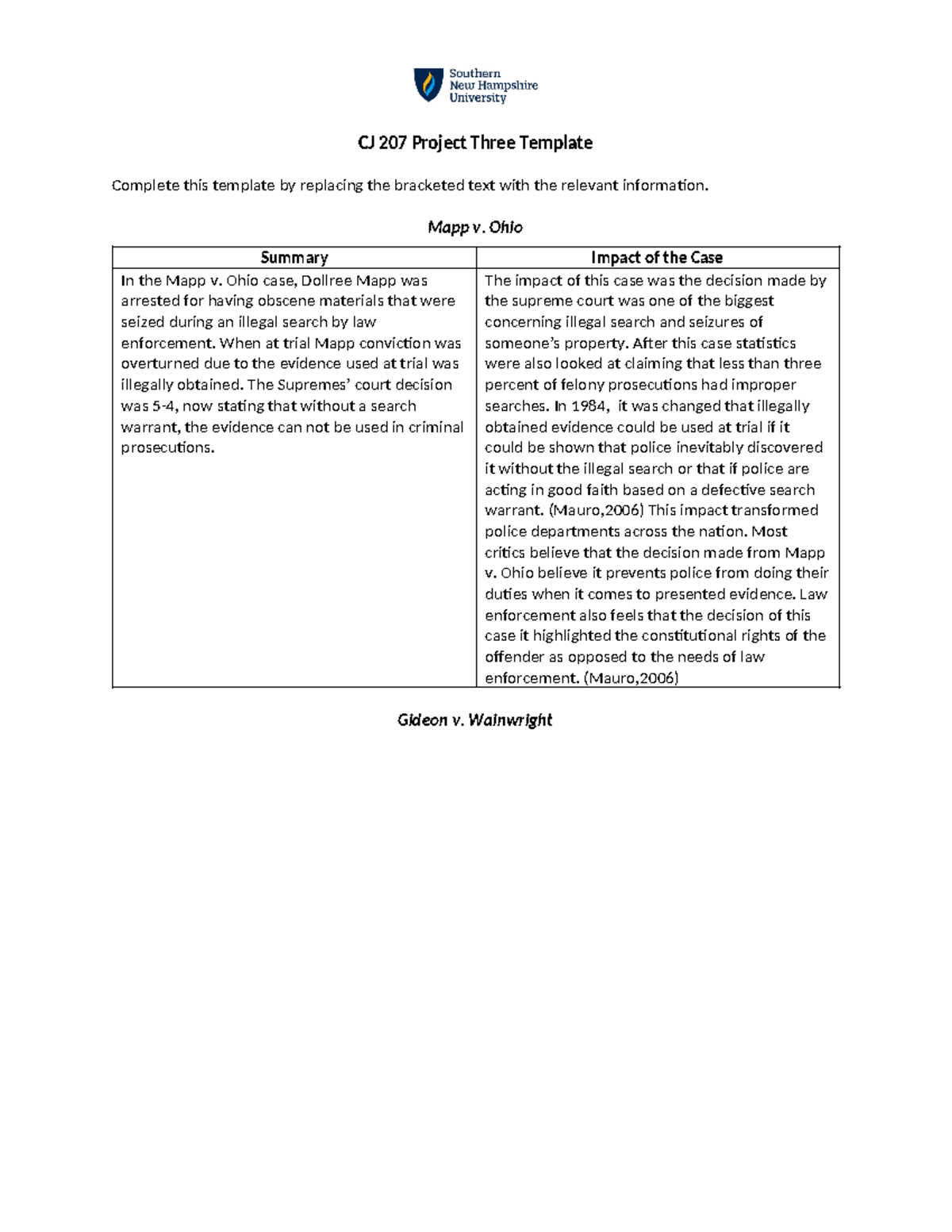 CJ 207 Project Three Template - CJ 207 Project Three Template Complete ...