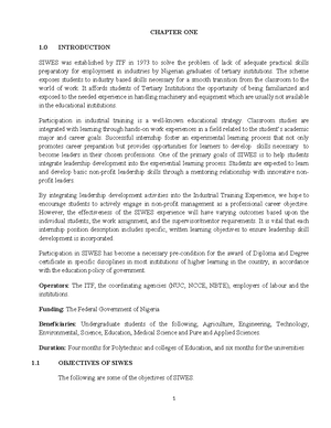 SIWES REPORT FOR ANY MANAGEMENT DEPARTMENT - A TECHNICAL REPORT ON ...