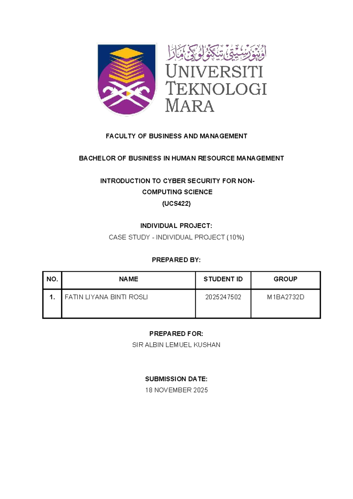 UCS422 - Case Study on Cybersecurity: Credential Stuffing Attacks - Studocu
