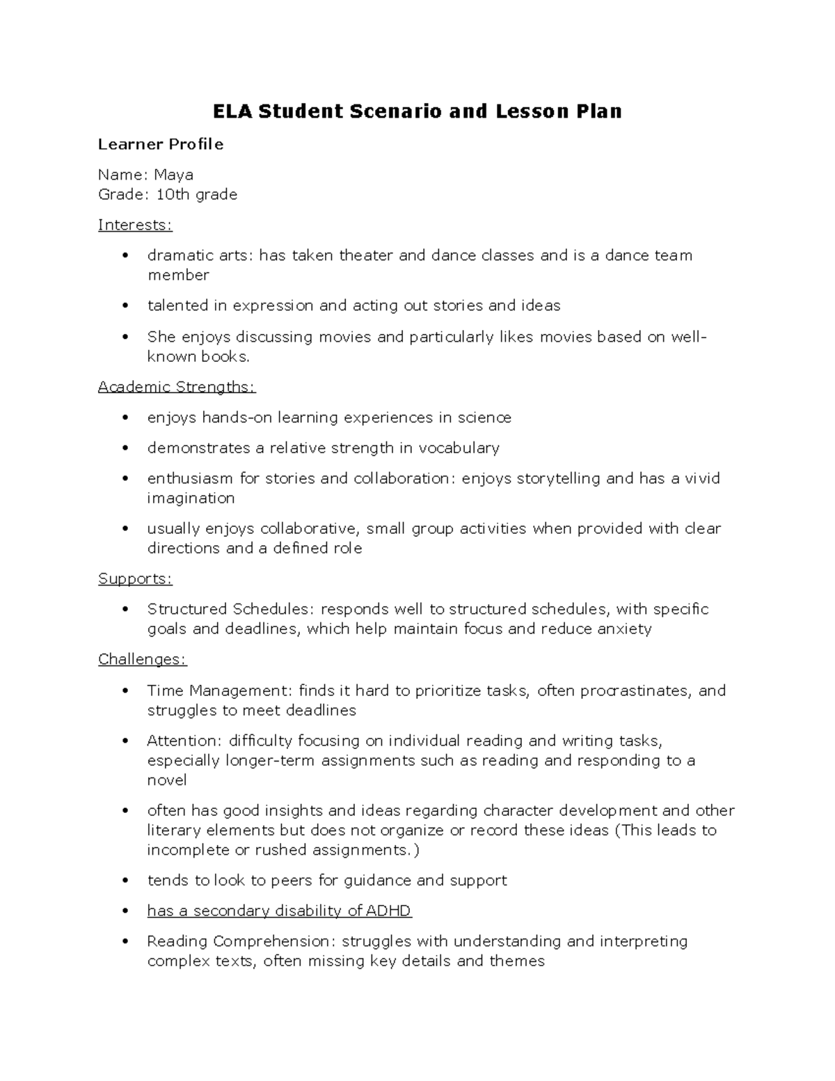 ELA 10 Lesson Plan: Analyzing Point of View in Literature and Film ...