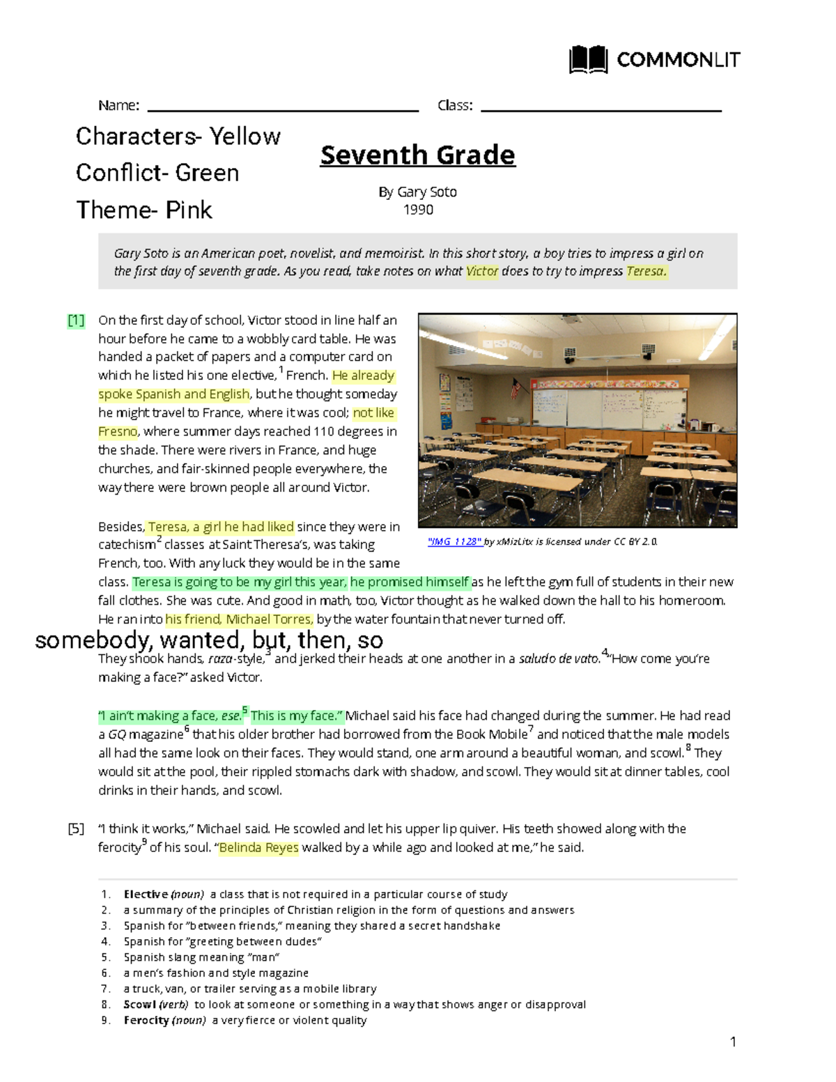 Seventh Grade - Analysis of "Seventh Grade" by Gary Soto - Studocu