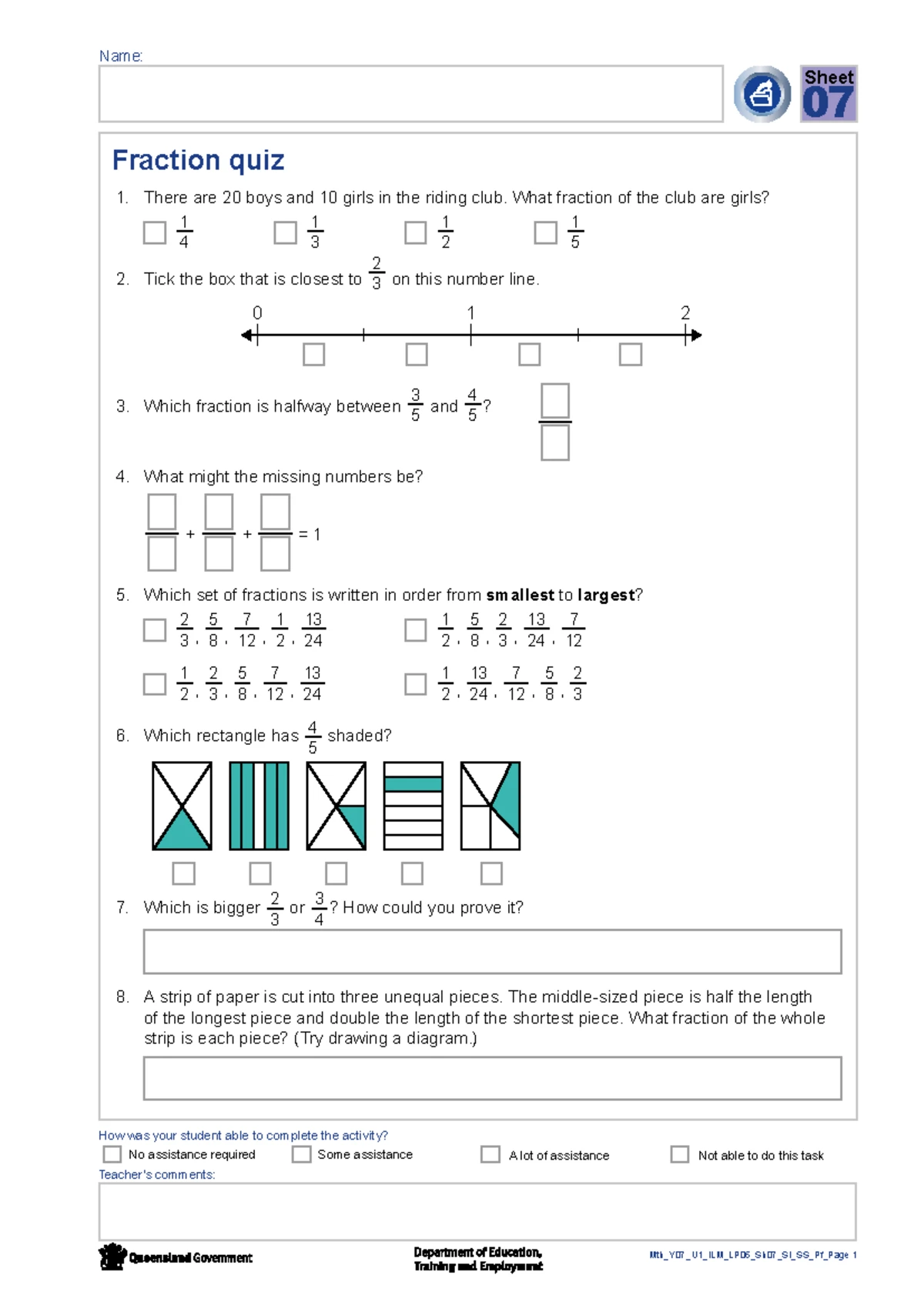 Adding and Subtracting Fractions Task Cards 4.NF.3 Practice Guide - Studocu