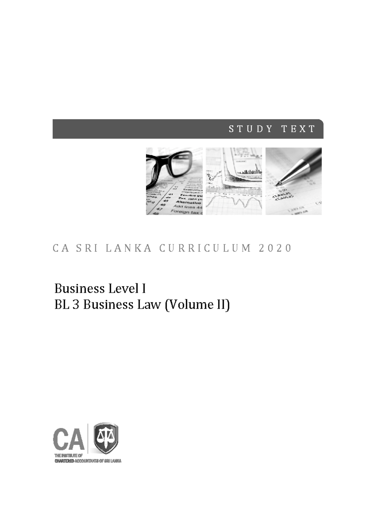 BL 3 Business Law Study Text - Volume II (2020 Edition) - Studocu