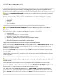 Unit 4 Programming - BTEC IT Level 3 - Studocu