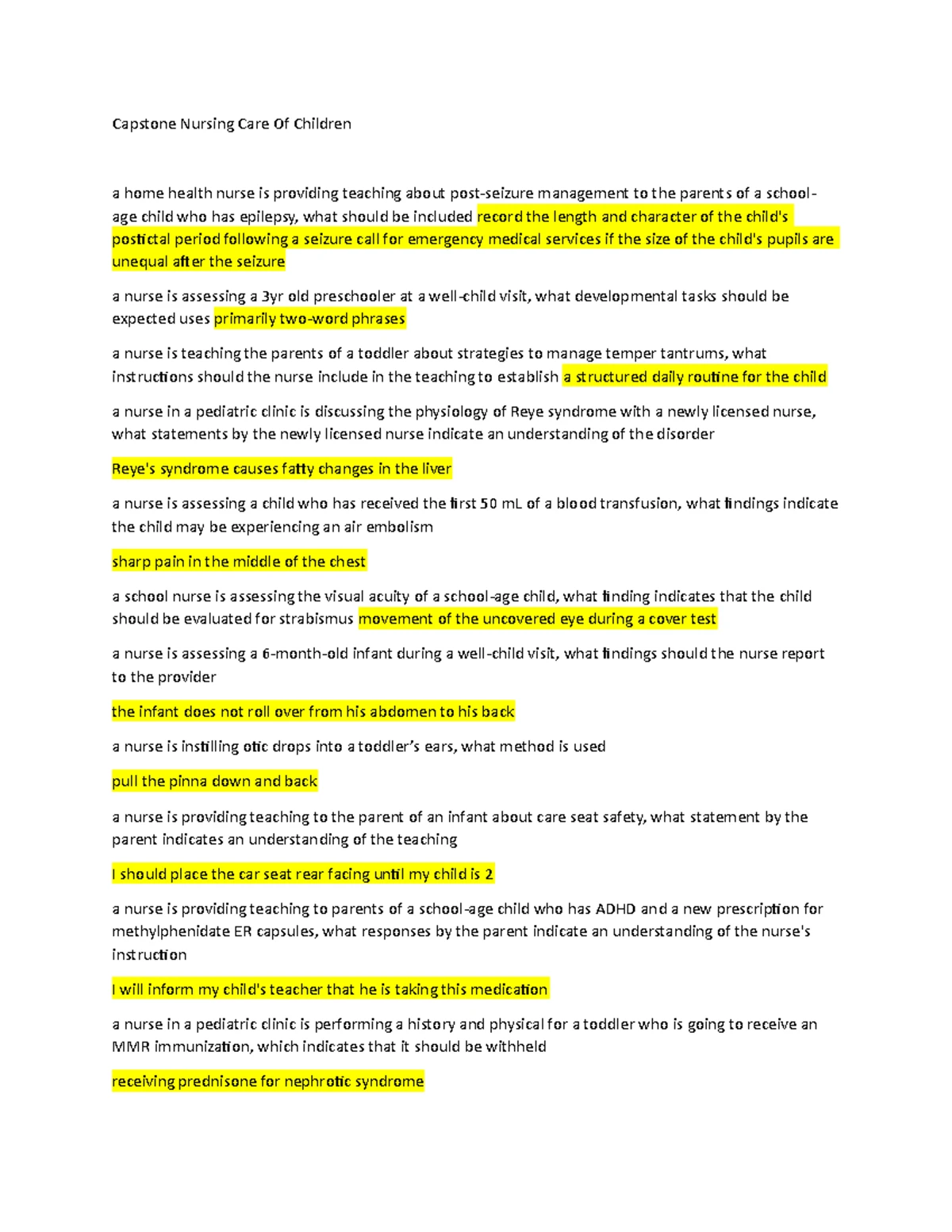 ATI Capstone pharmacology assessment 1 study guide and review notes ...