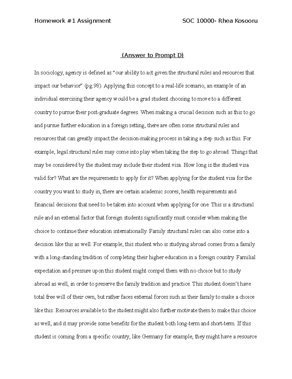 Rhea SOC 100 Homework ^N1 - Homework #1 Assignment SOC 10000- Rhea ...