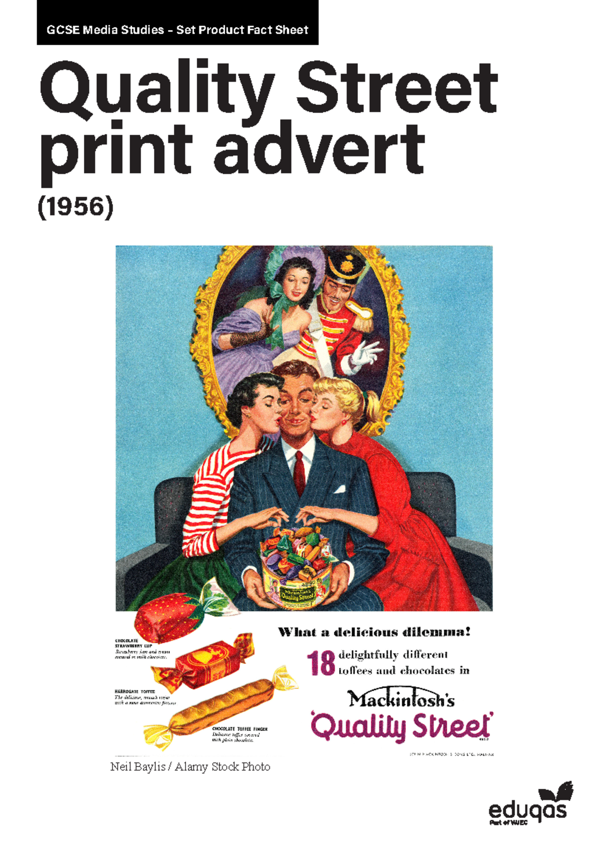 QS - Quality Street Advert Analysis: 1956 Media Contexts & Language ...