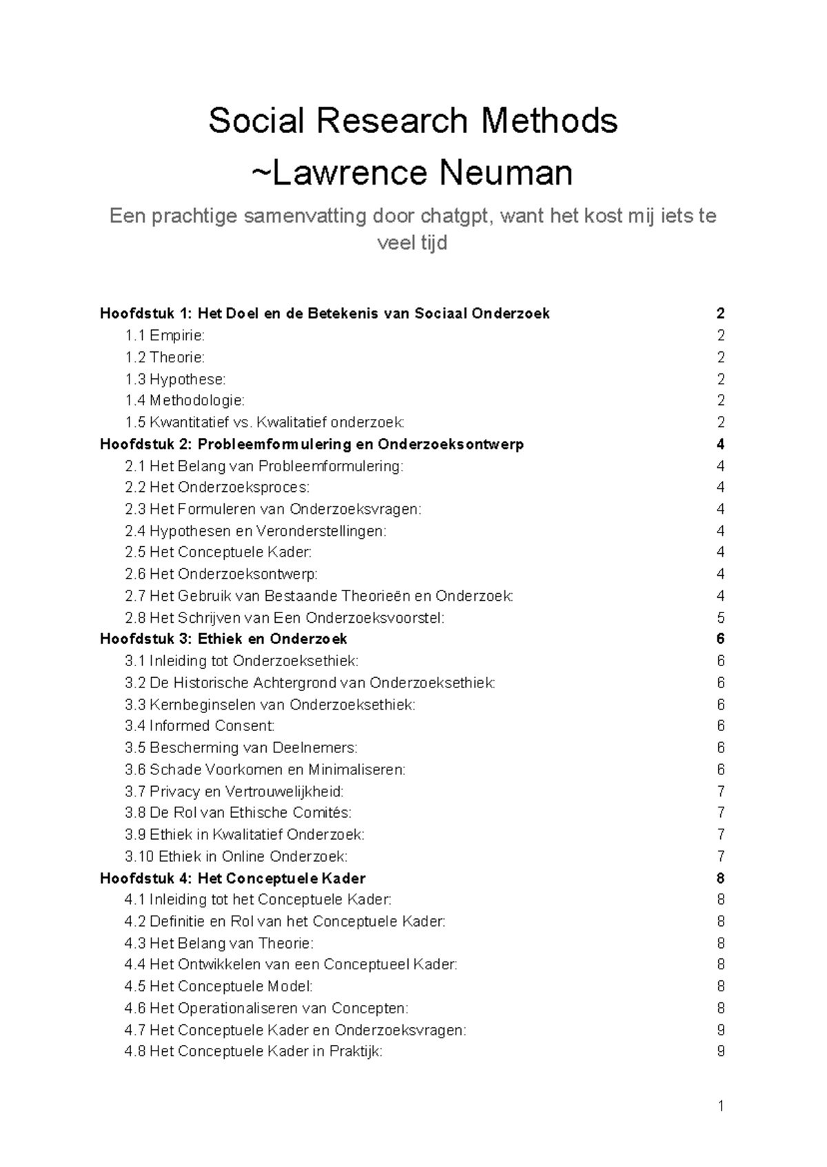 Samenvatting van 'Social Research Methods' door Lawrence Neuman ...