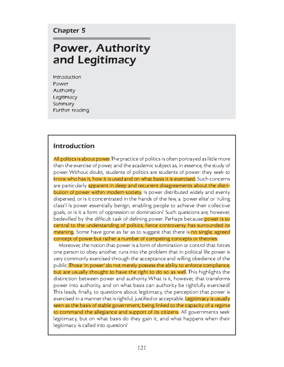 Power Authority Legitimacy - Chapter 5 Power, Authority and Legitimacy ...