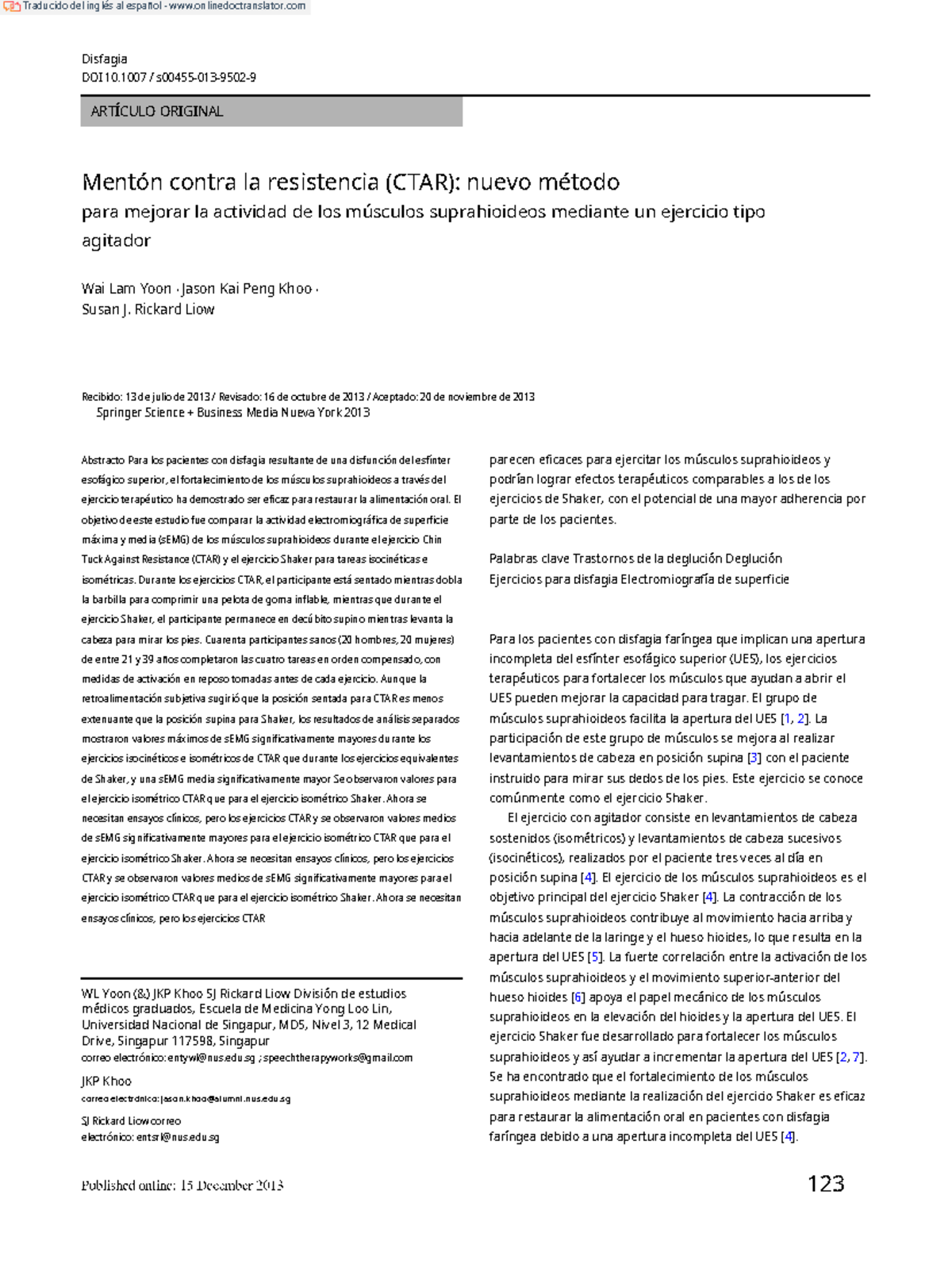 3Chin tuck against resistance (CTAR) new method for enhancing ...