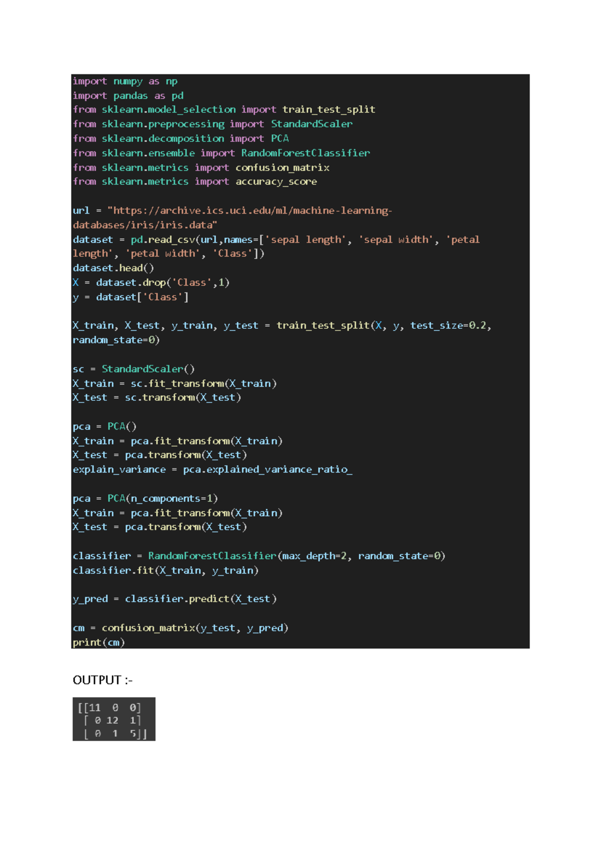 ML CODE EXP 9 - experiment - import numpy as np import pandas as pd ...