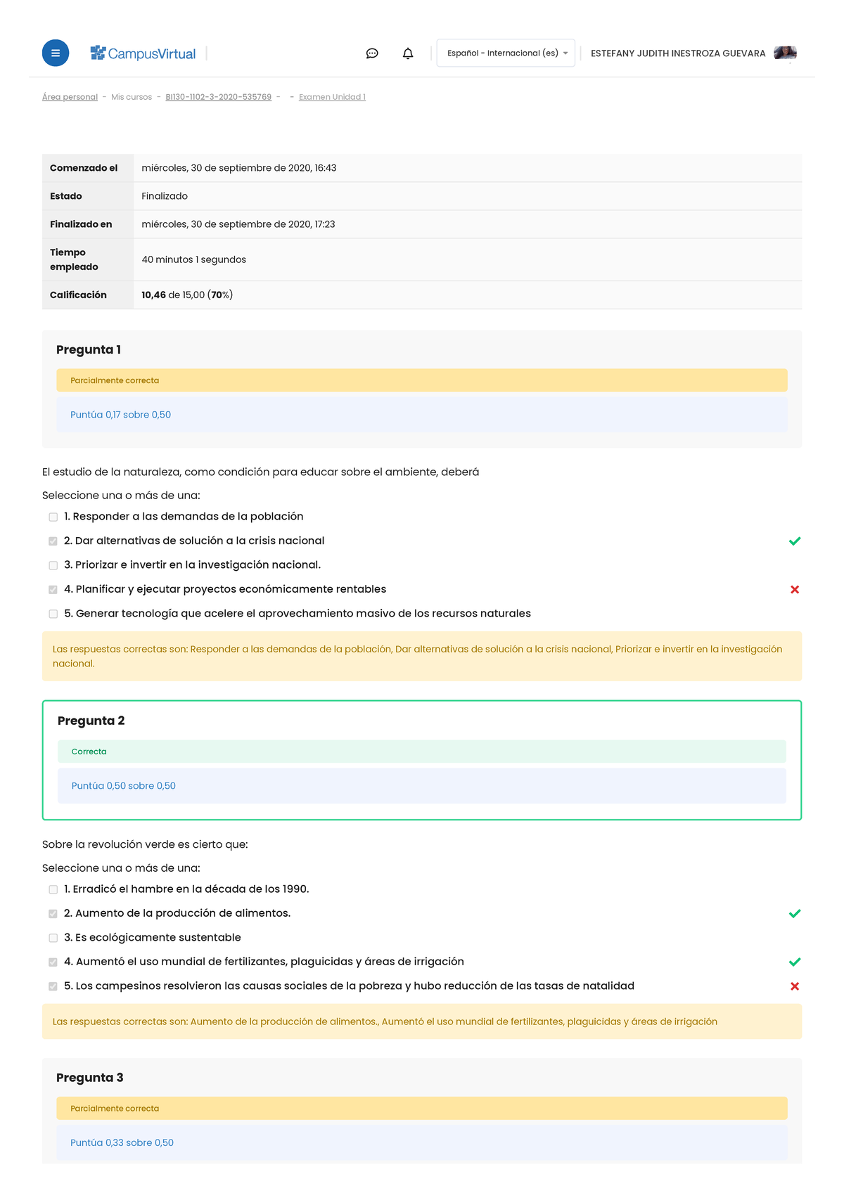 Examen Final de la Unidad 1 - Ambiental BI130-1102-3-2020-535769 - Studocu