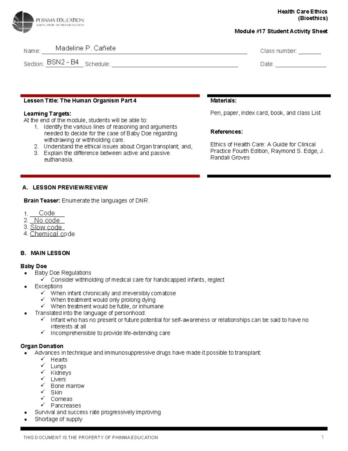 Earth and Life Science Q1 Module 14 - Earth and Life Science Quarter 1 ...