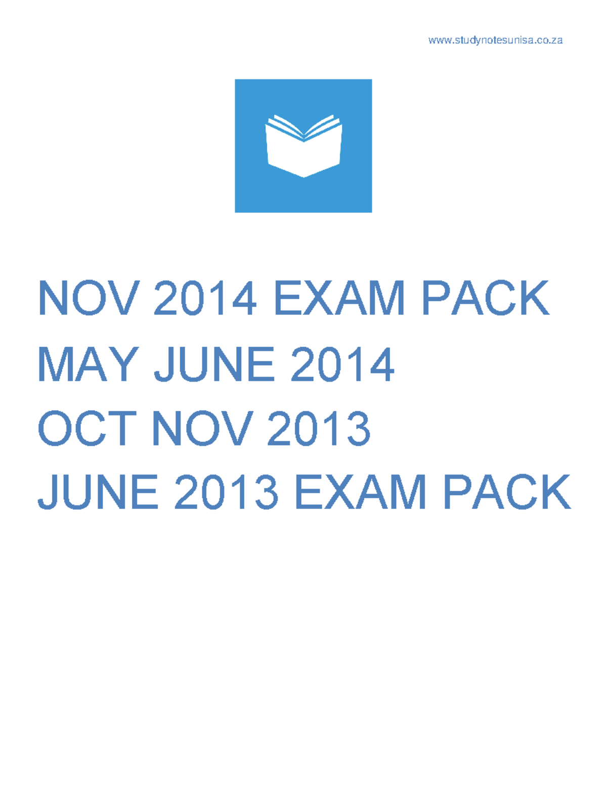 ILW1501-Exam Pack - Comprehensive Revision Guide for 2014-2013 - Studocu