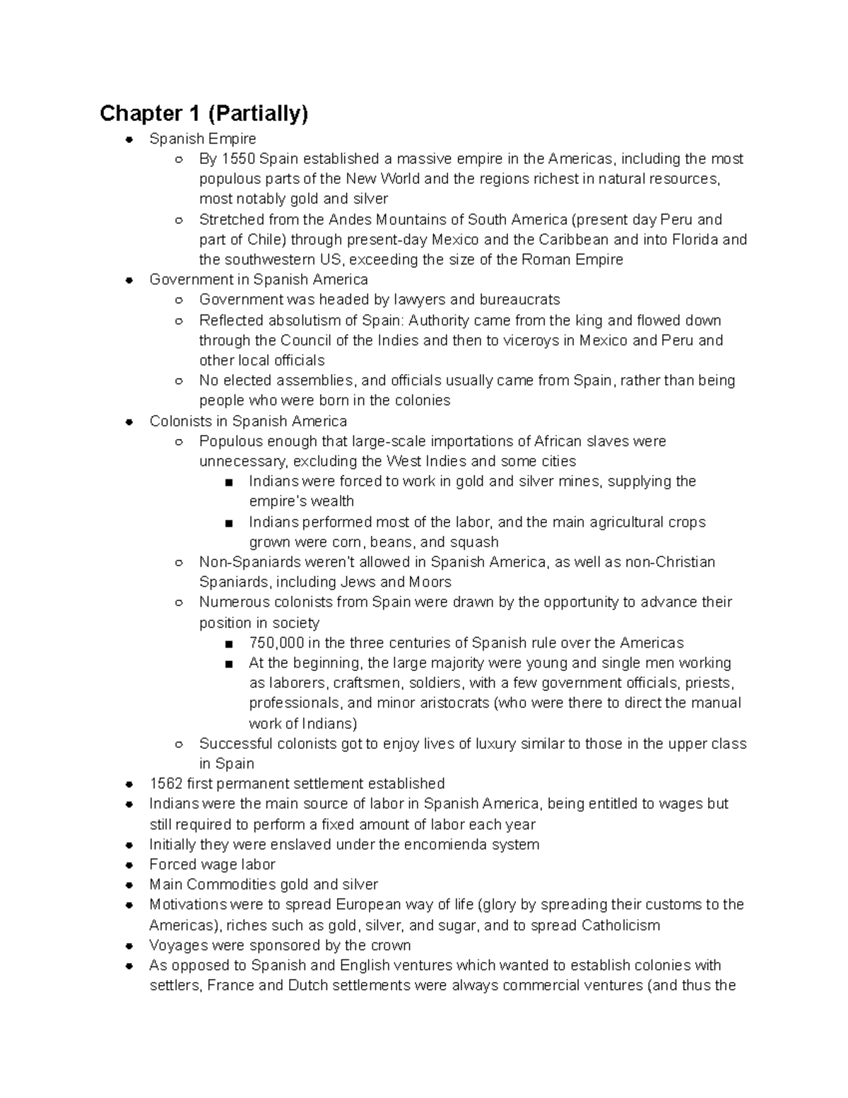 USH Outlines - Notes on Chapters 1 & 2 from "Give Me Liberty!" - Studocu