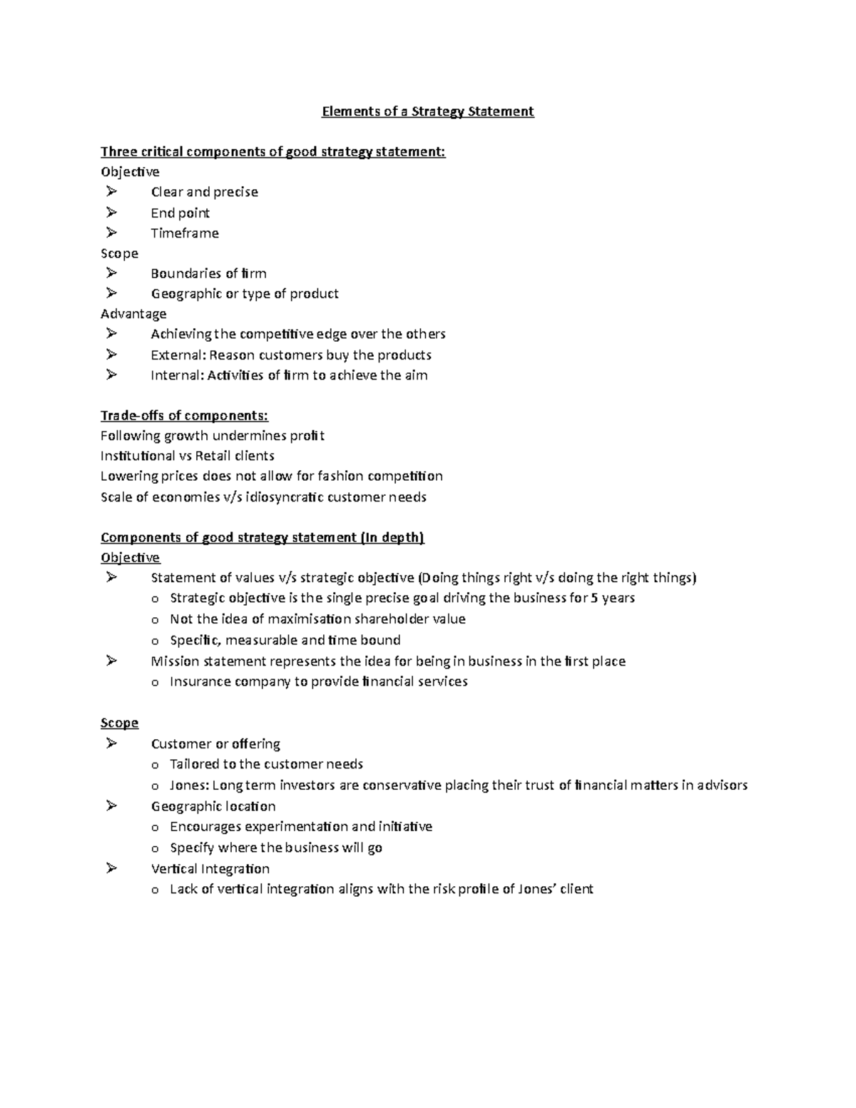 Can You Say What Youre Strategy Is - Elements of a Strategy Statement ...