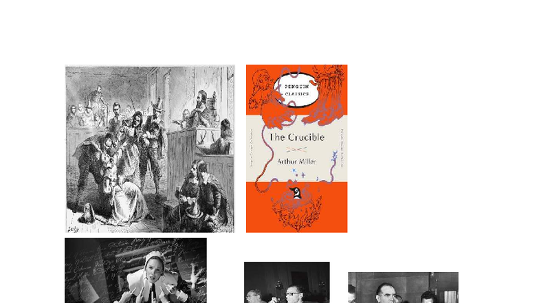 ENG 101: The Crucible - Analyzing Allegory and Tragedy Elements - Studocu