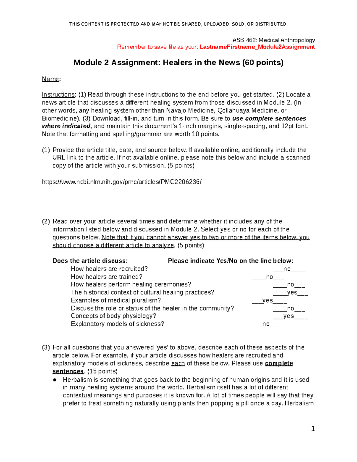 ASB462 Module 2Assignment Answer Sheet (1) - Google Docs - THIS CONTENT ...