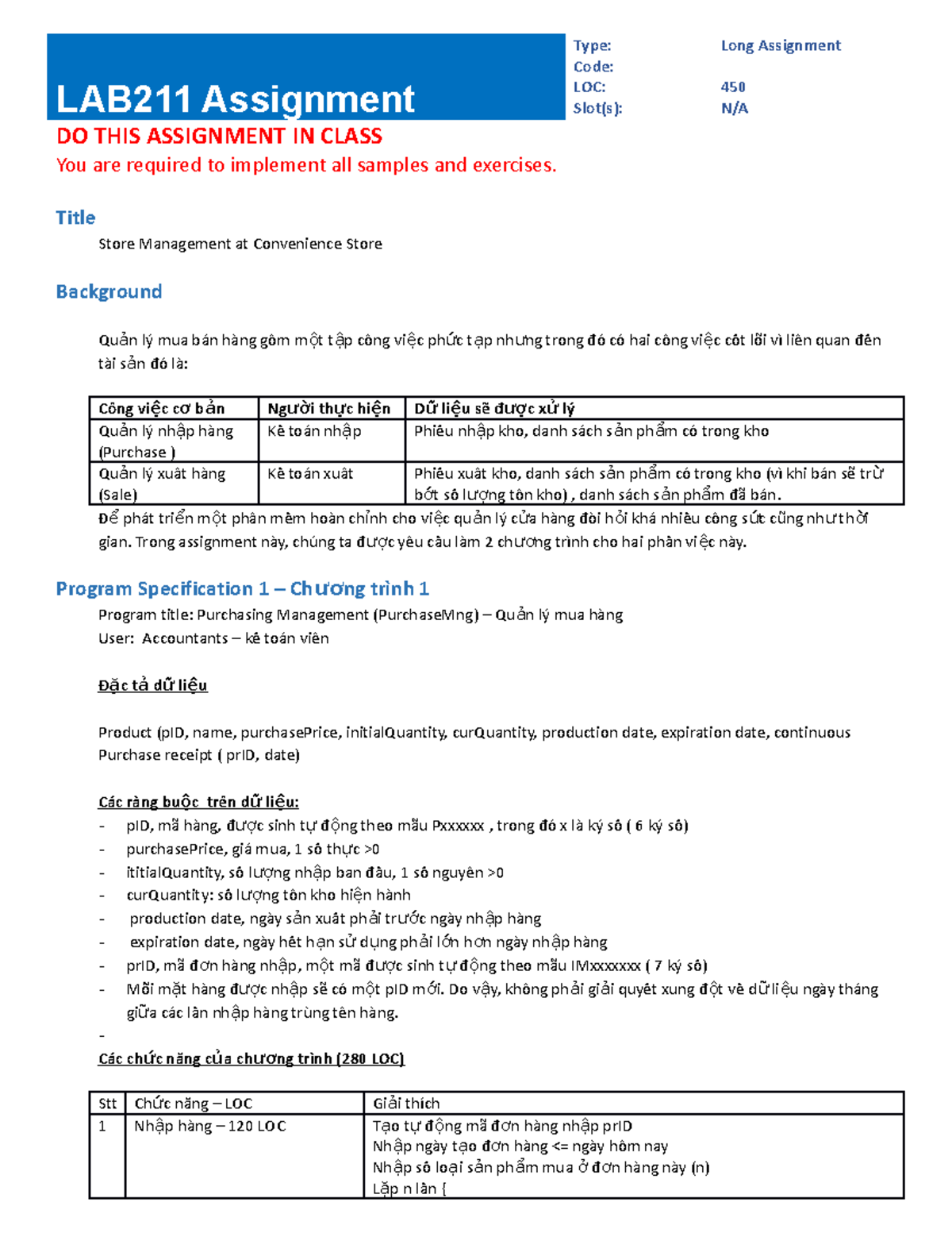 J1.L.P0025. Store Management at Convenience Store-450-Modified - LAB211 ...