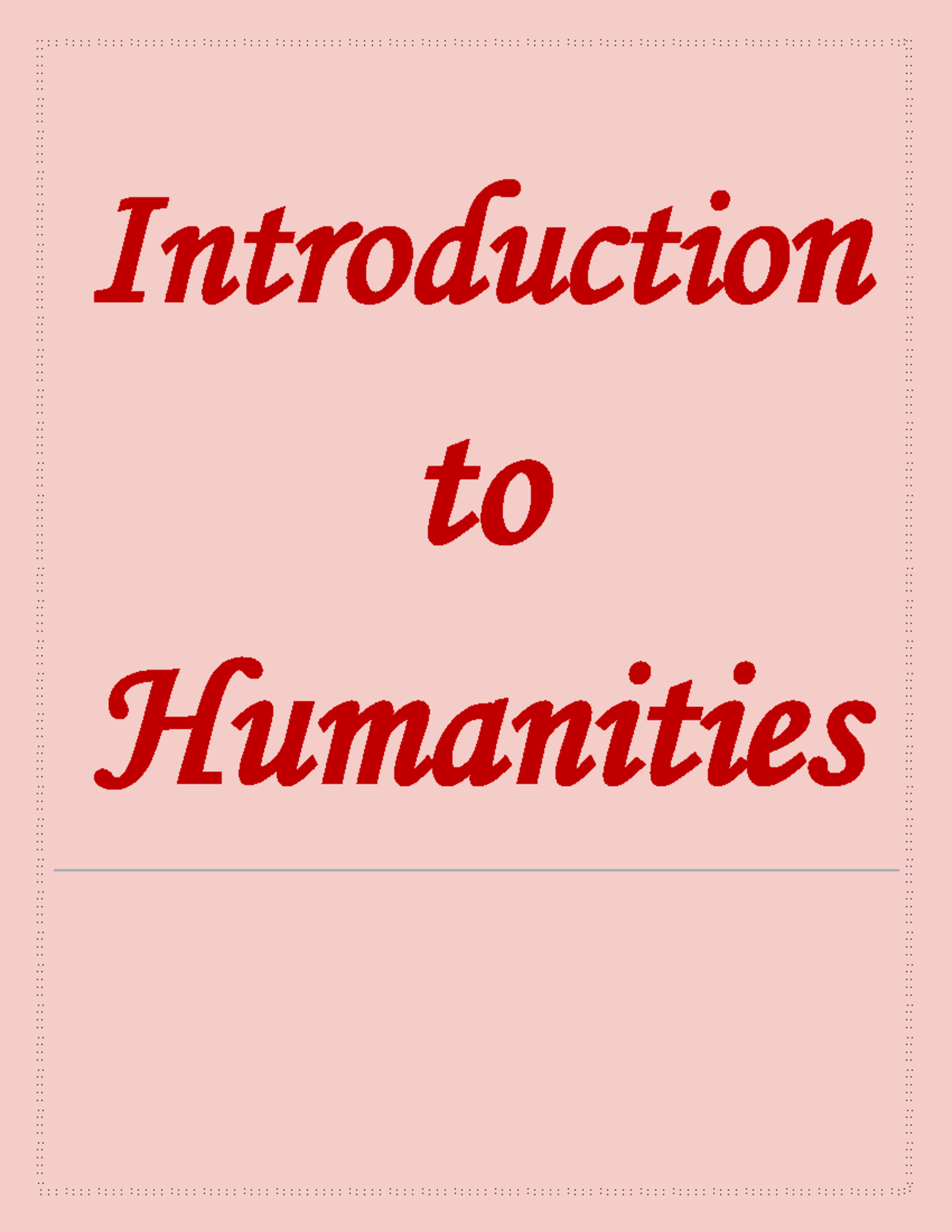 Intro to Humanities & Arts: Study of Culture & Expression - Studocu