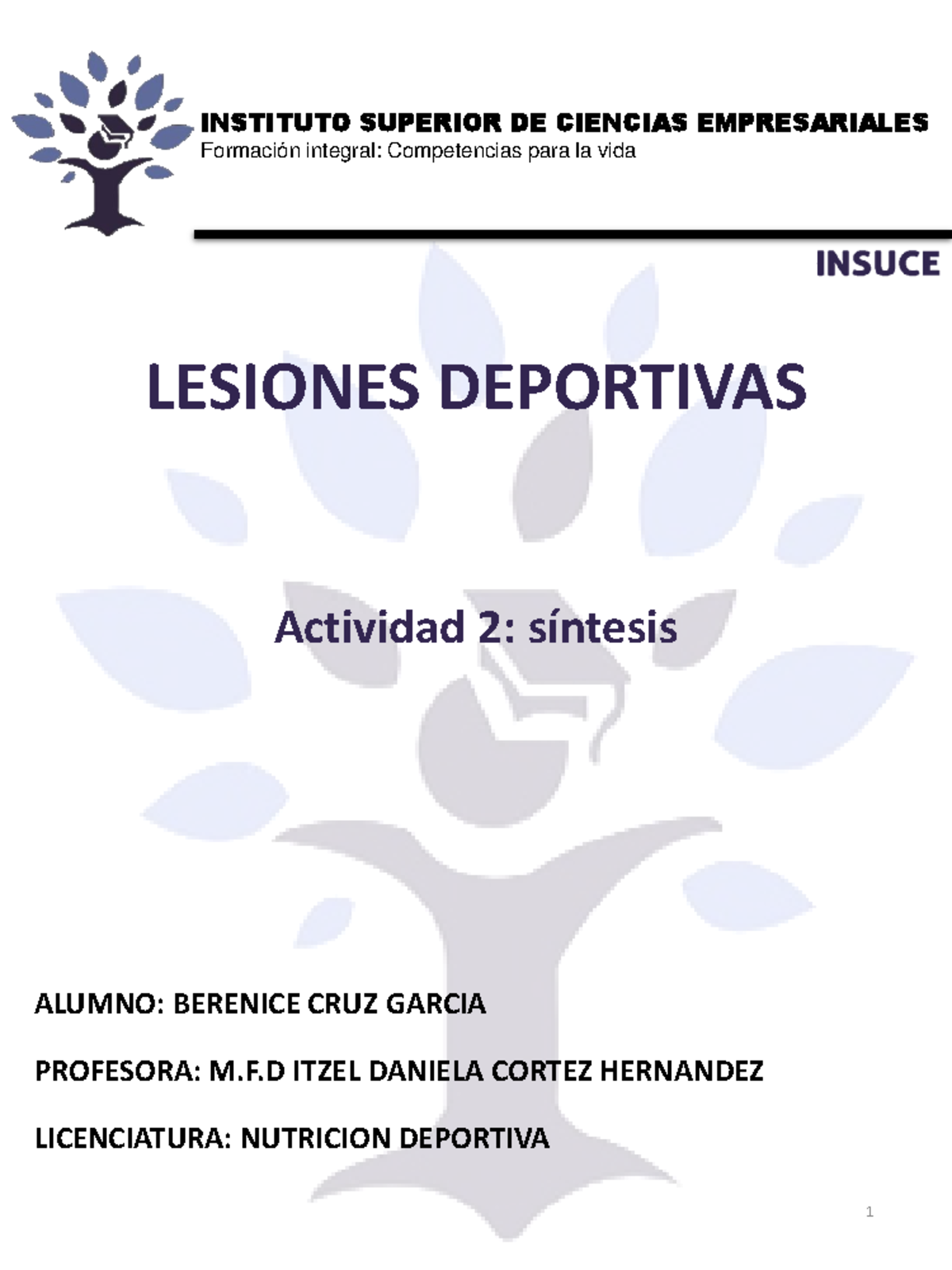 NDLD Berenice CRUZ A2 - Infografía sobre Lesiones Deportivas en ...