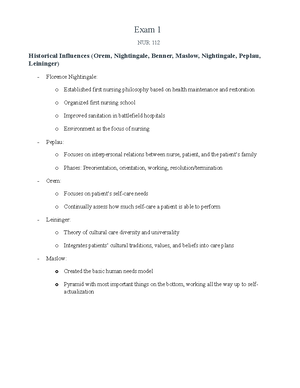 Study guide final NUR112 - Final study guide NUR 1-nurse is completing ...