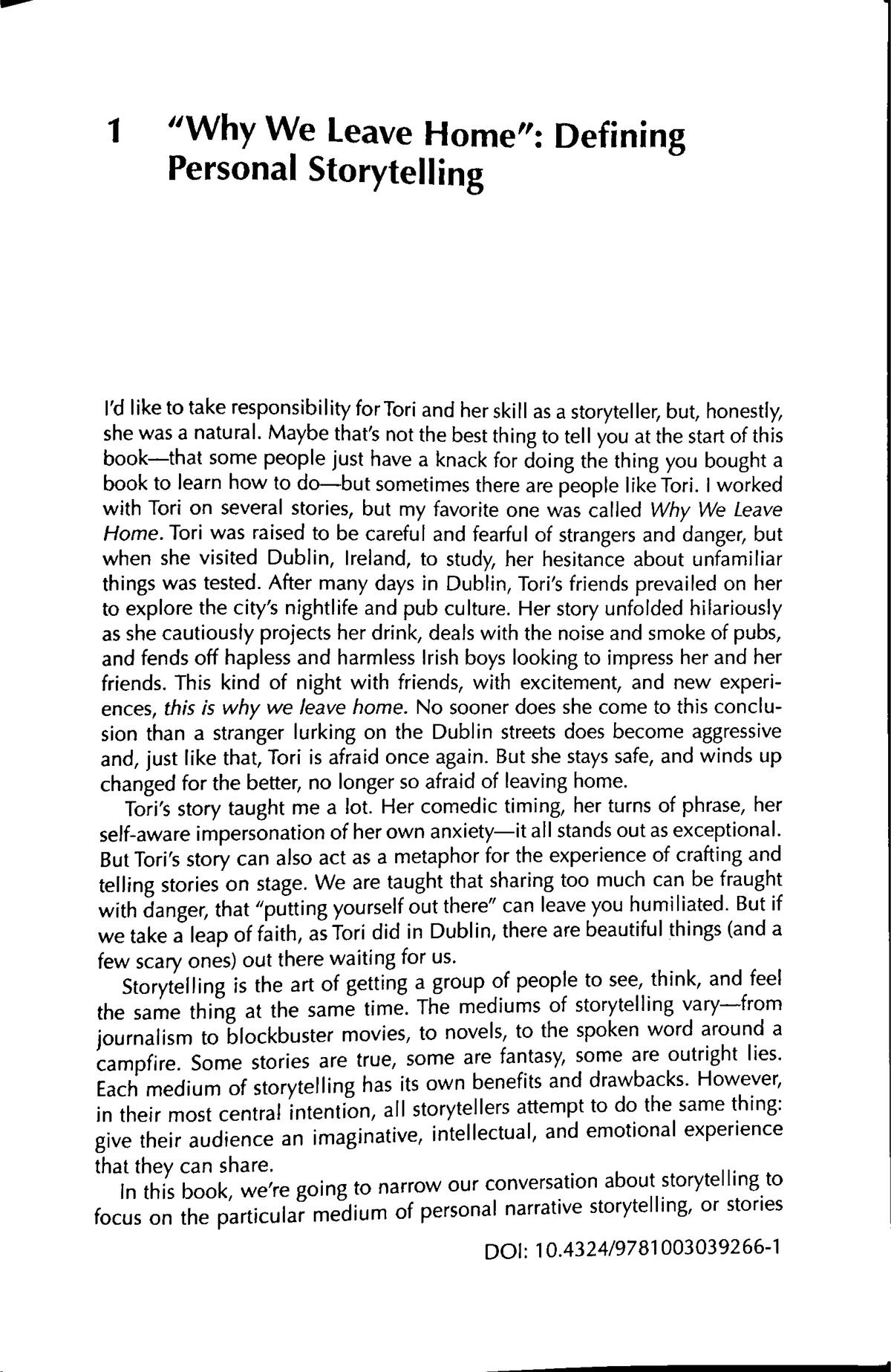 ENG 101: Personal Narrative Storytelling - Tori's Journey in Dublin ...