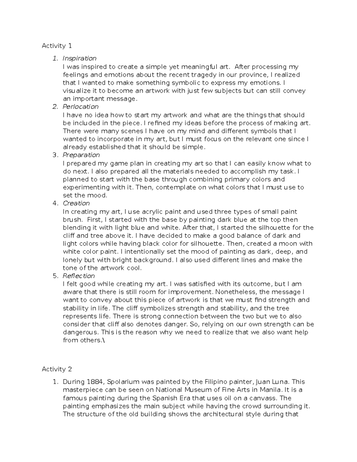 Reading Visual Arts: Chapter 2 Insights and Analysis - Studocu