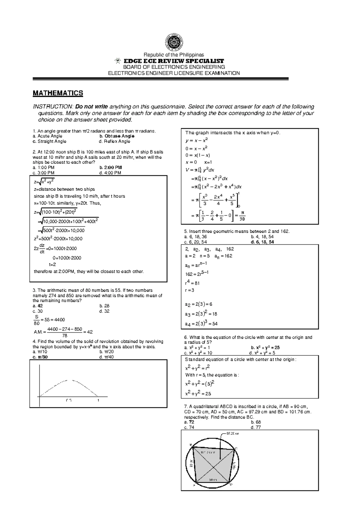 Exercise 04 Solution CE18 - DIRECTIONS: SOLVE THE FOLLOWING PROBLEMS ...