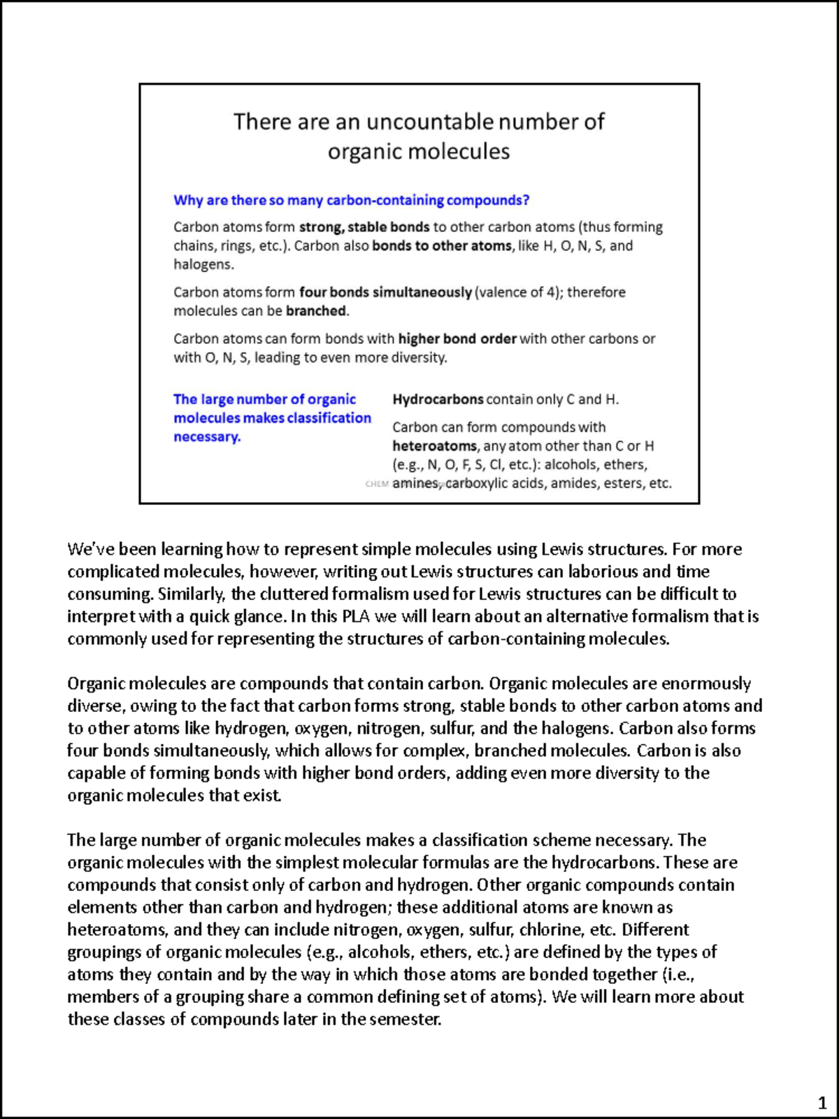 Understanding and Representing Organic Molecules: Structure Techniques ...