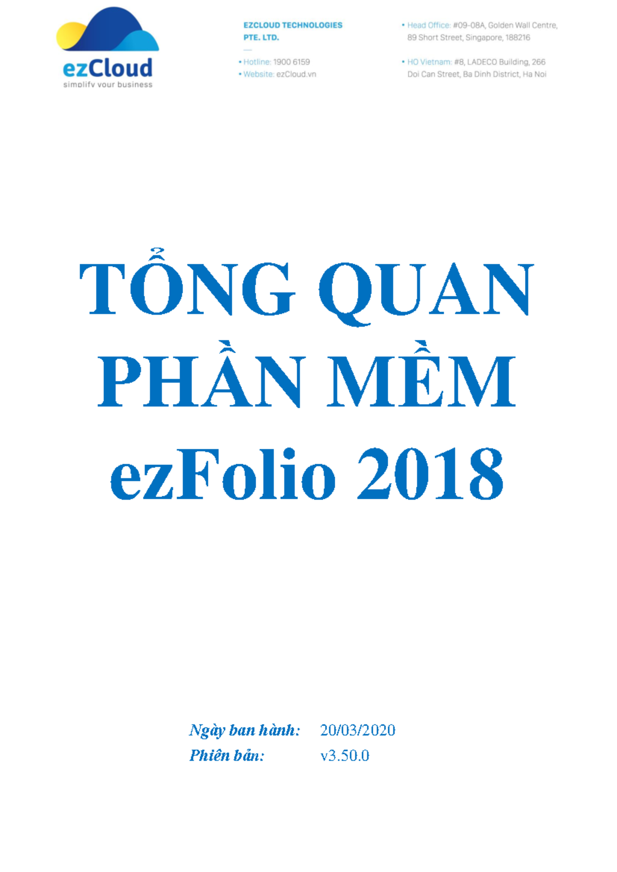 Tổng Quan và Chức Năng Phần Mềm ezFolio 2018 (Version 3.50) - Studocu