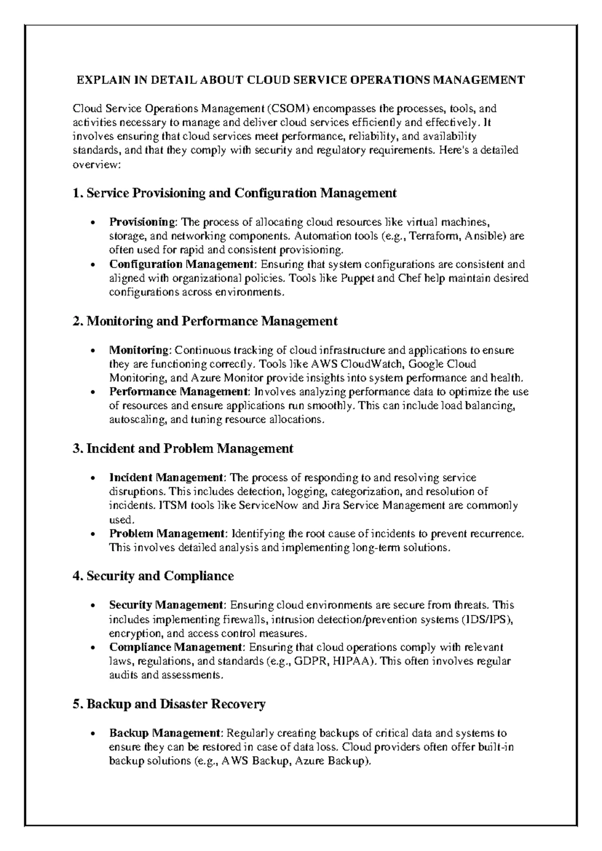 CCS336 Cloud Services Management Lecture Notes - Unit I Overview - Studocu