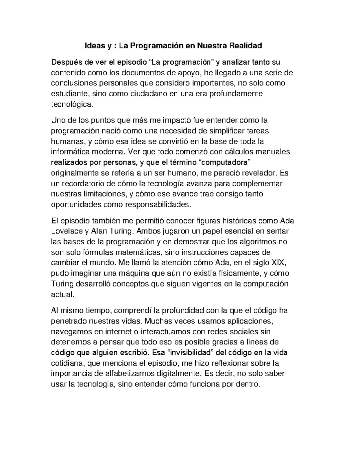 Reflexiones sobre la Programación en la Era Digital: Un Análisis ...