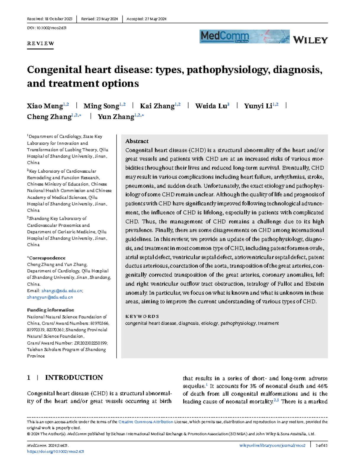 Congenital Heart Disease: Types, Diagnosis, and Treatment Options ...