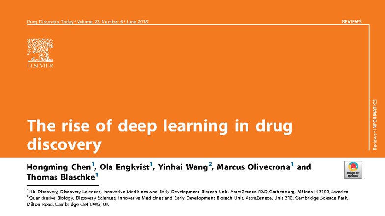 Deep Learning Applications in Drug Discovery: A Review (Drug Discovery ...