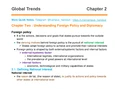 Global Trends (POL101) Chapter 2: Understanding Foreign Policy Notes ...