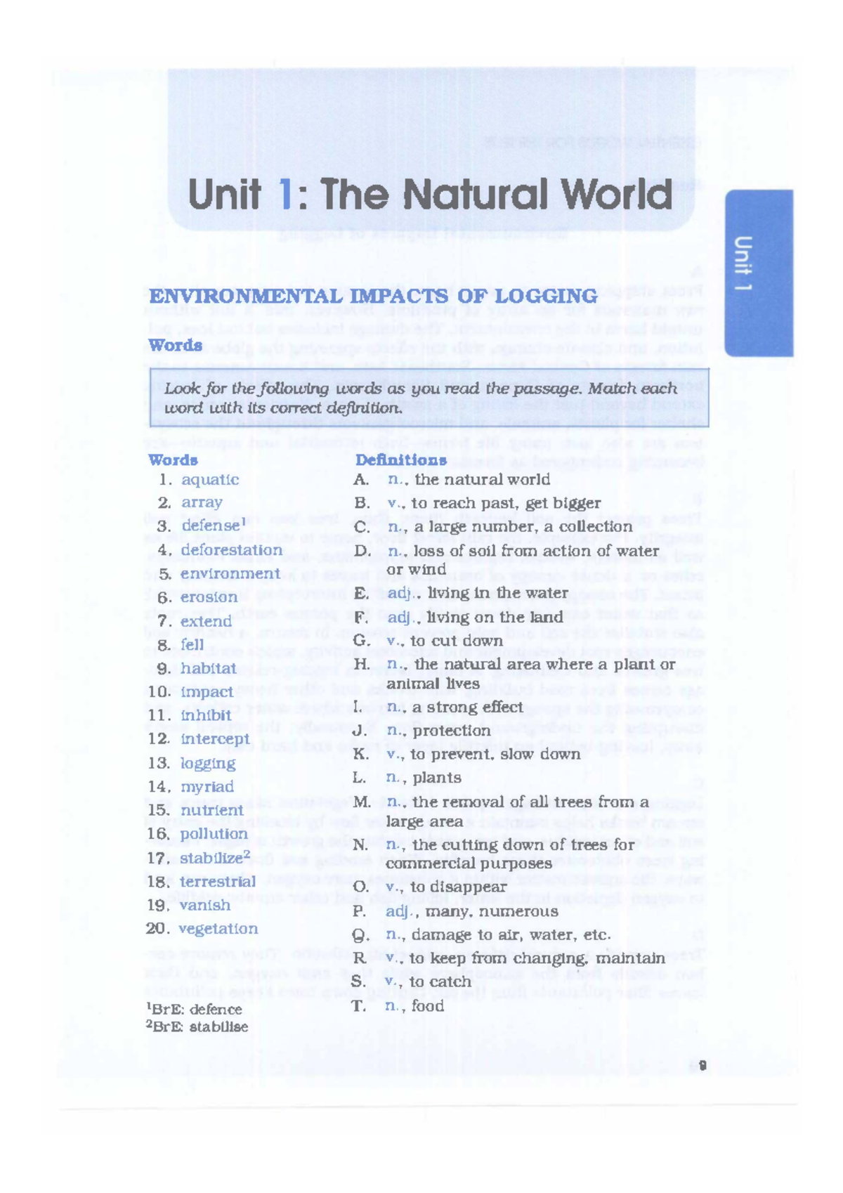 Barron IELTS Essential Vocabulary: Unit 1 to Unit 7 Word Lists - Studocu