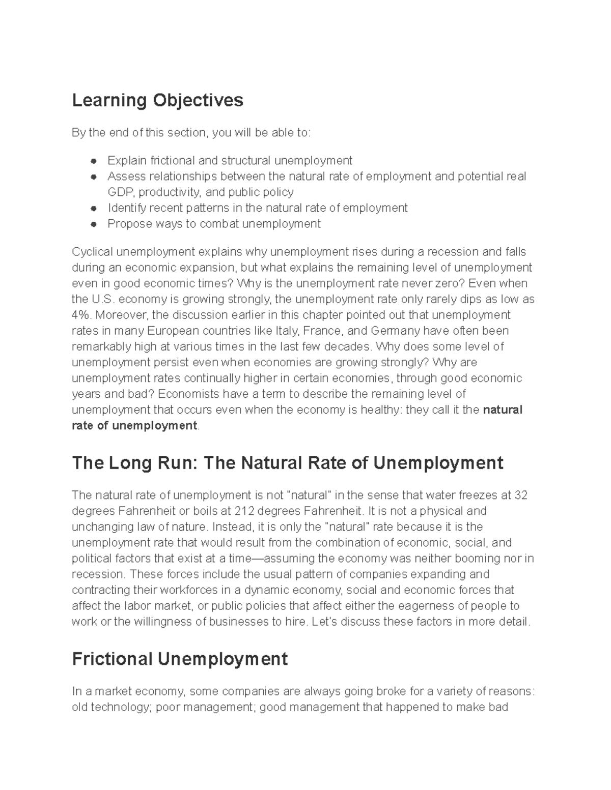 Analyzing Unemployment: Natural Rates & Economic Impacts (ECO 101 ...