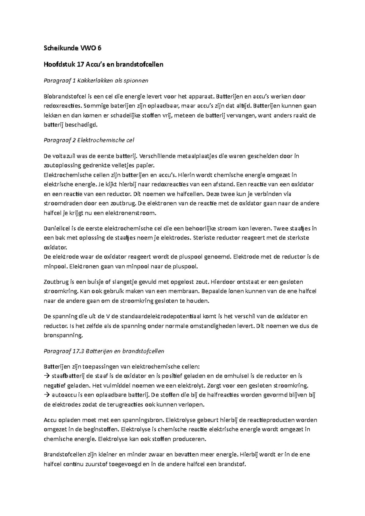 Chemisch Rekenen 1 Opgaven - KEMIA 4 Havo Studiewijzer - Studeersnel