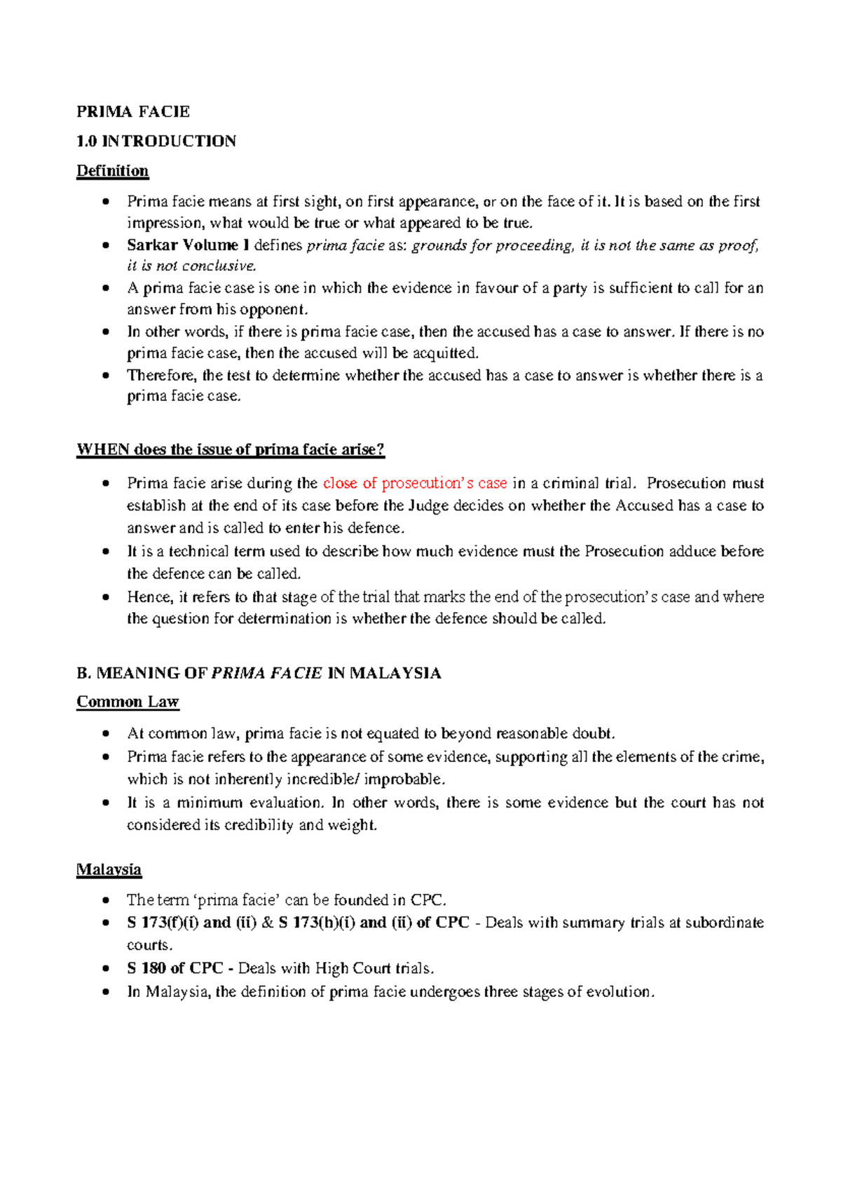 PRIMA FACIE: Understanding Its Definition and Application in Law P2 ...