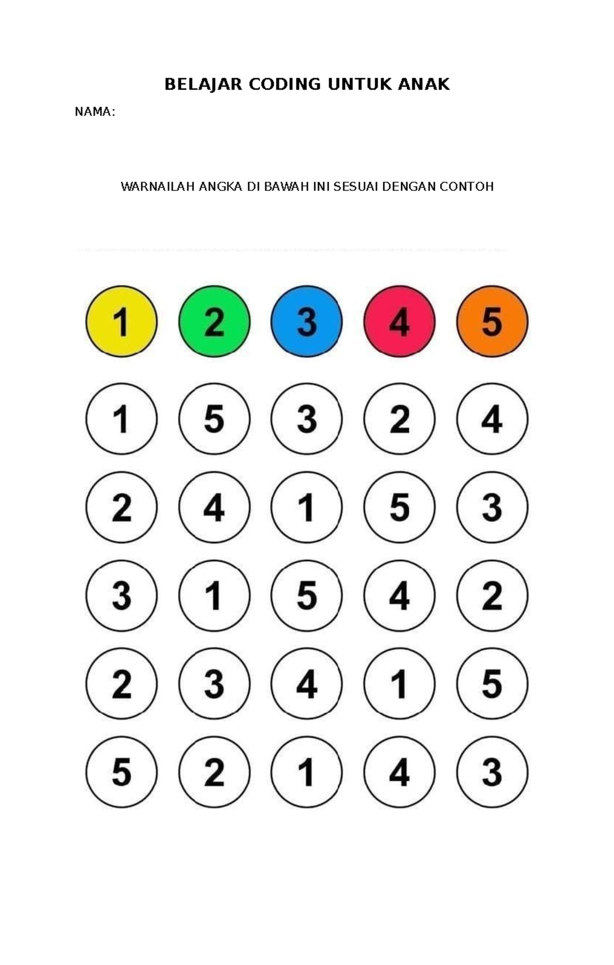 Belajar Coding Untuk ANAK - Motorik Halus - BELAJAR CODING UNTUK ANAK ...