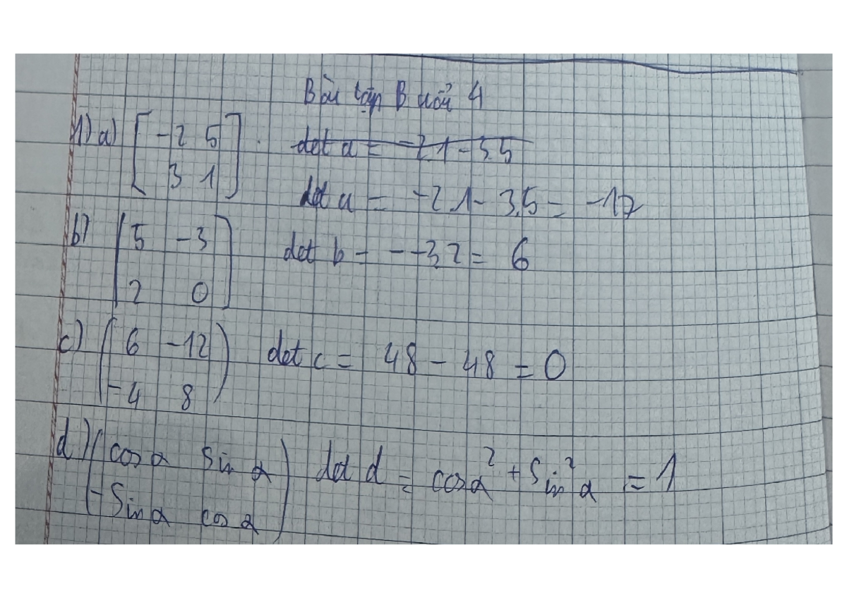 Linear Algebra Concepts and Determinants - MATH 101 Final Exam - Studocu