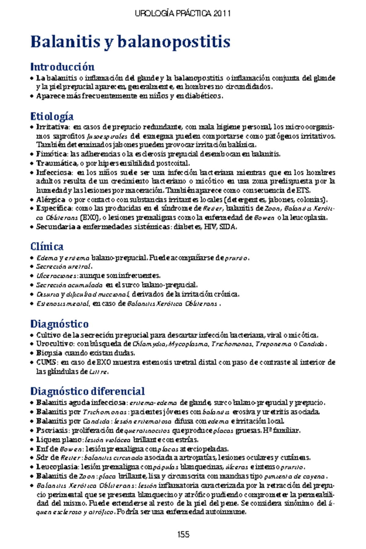 Balanitis. Definición, cuadro clínico, diagnóstico y tratamiento ...