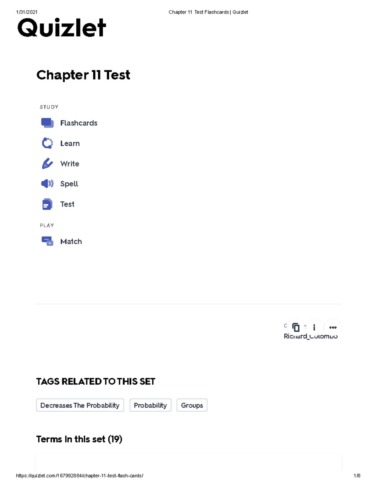 Chapter 11 Test Flashcards for One-Factor ANOVA Concepts - Studocu