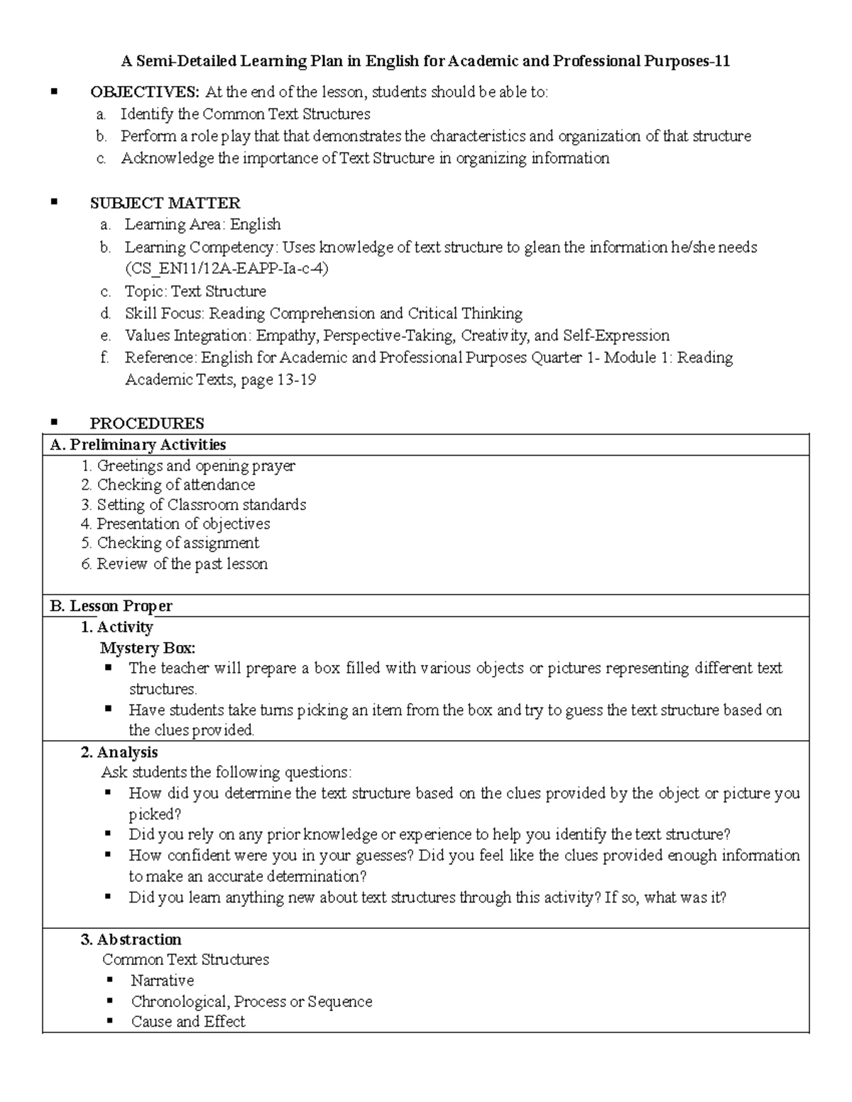 Parts of cblm learning plan and teaching methodology 1 - Parts of CBLM ...