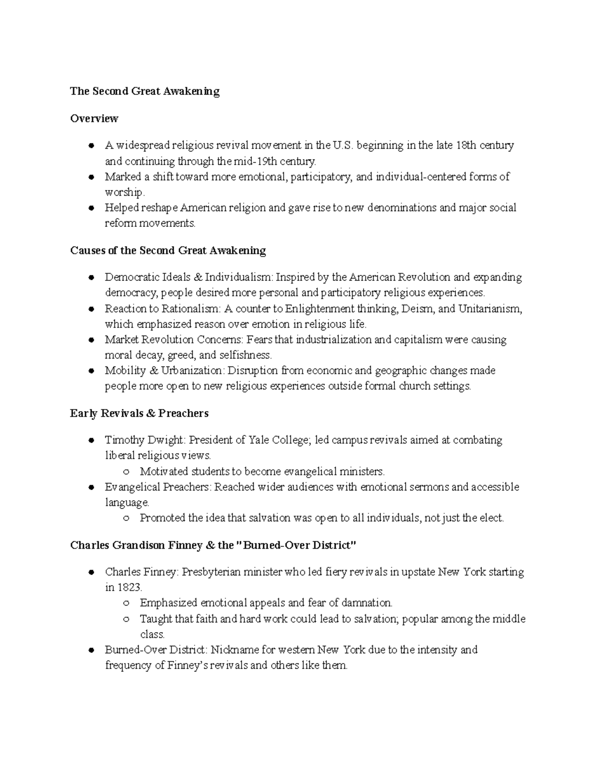 The Second Great Awakening: Overview, Causes & Social Impact Analysis ...