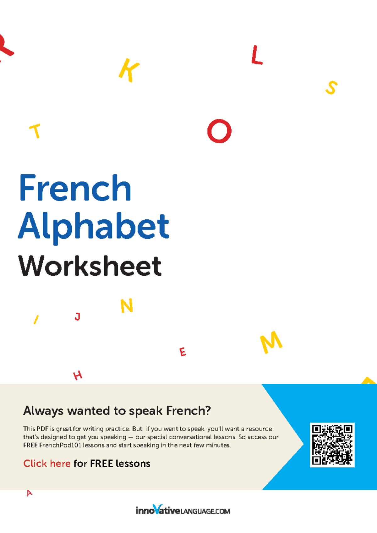 French 101: Alphabet Basics and Writing Practice Worksheet - Studeersnel